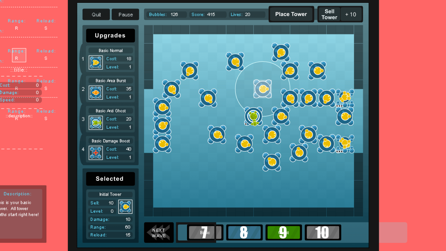 Bubble Tank Tower Defense – Build & Battle!