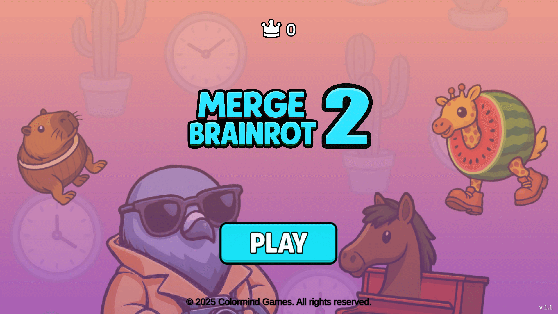 Merge Brainrot 2 – Chaotic Watermelon-Style Merge Madness!